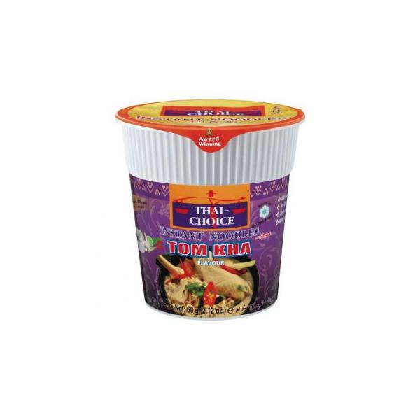 タイの人気スープ、チキントムカー風味のタイ風ヌードルです。