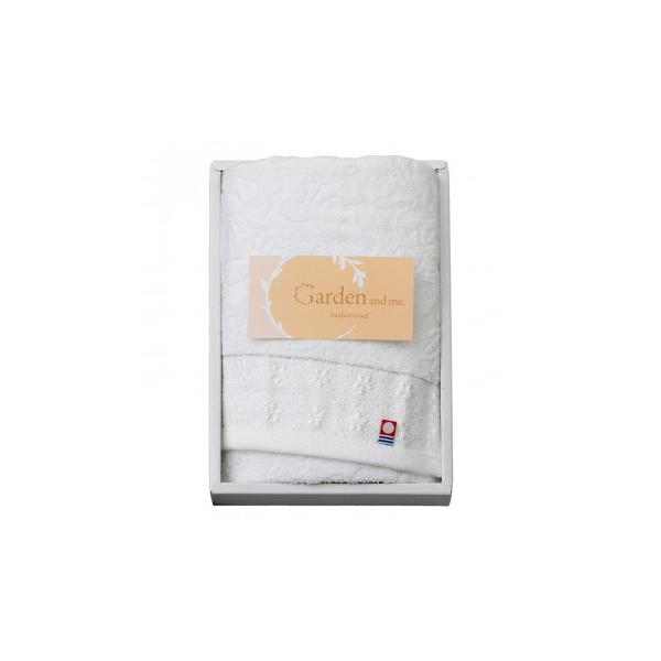 今治市の花、つつじをモチーフにしたタオル。光沢糸と凹凸でつつじを表現しています。