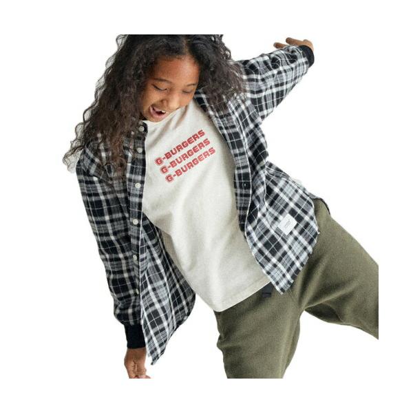 ネルチェック素材のバンドカラーシャツ袖口部分はブラックのリブになっています。汚れも目立たず、扱いやすい！こちらの商品はSALE商品の為、返品・交換を承る事が出来ません。あらかじめご了承お願い致します。