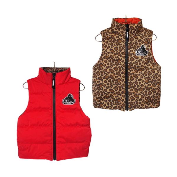 気分やシーンに合わせて着方を変えられるリバーシブルタイプのベストです。表面はOGゴリラのワンポイントデザイン、裏面は個性あふれるレオパード柄。オリジナルロゴをあしらったファスナーの引手も魅力的なポイントです。中綿入りの設計であたたかく、寒い...