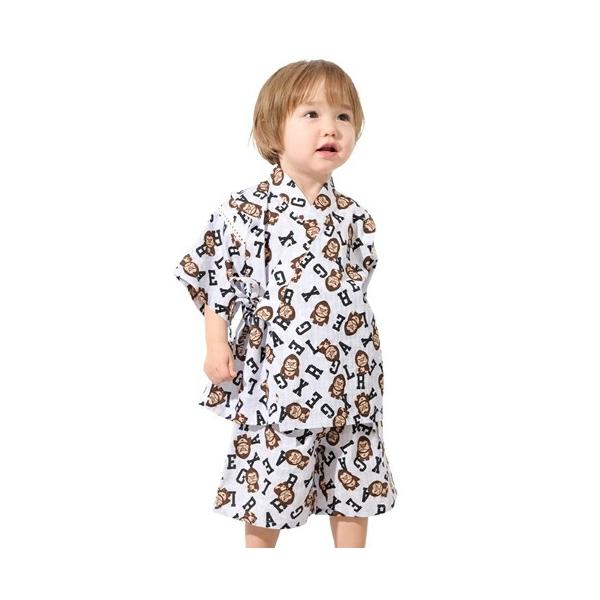 ファニーゴリラと「XLARGE」のアルファベットをちりばめた総柄の甚平です。袖つけ部分のはしごレースで涼しげな印象をプラス。ひんやりと心地よい接触冷感素材を使用しており、汗ばむ季節のイベントにも活躍します。パンツのウエストは総ゴム仕様なので...