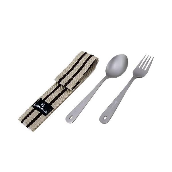 素　材： スプーン/フォーク：チタニウムケース：ナイロン セット内容： チタンスプーン/チタンフォーク/専用ケース サイズ： 175mm×40mm 重　量： 47g メーカー： ベルモント * チタンスプーン、チタンフォーク、専用ケースのセ...