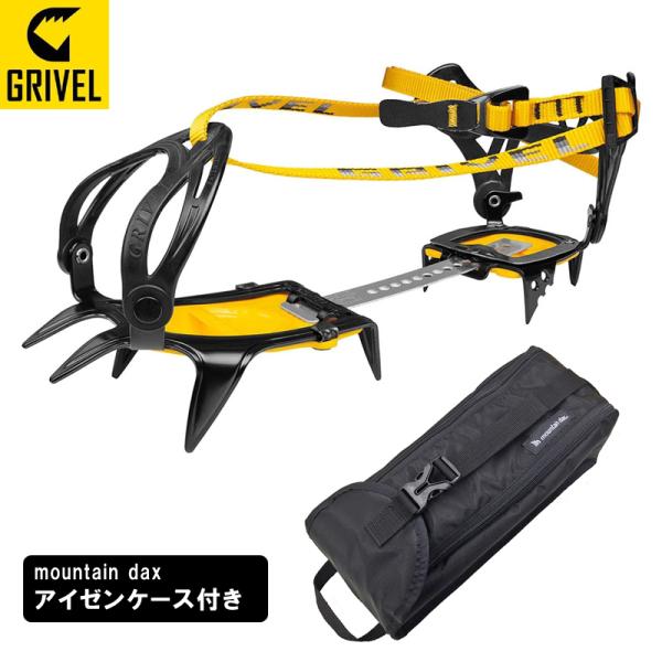 【重量】　806g(1ペア)【サイズ】 フリーアジャスト式(23〜28.5cm程度)一般的な冬山登山、岩と雪のミックスルート用。スノーボード用ソフトブーツやテレマークスキー靴用につま先が幅広仕様の10本爪。フロントハーネスの取り付け位置が外...