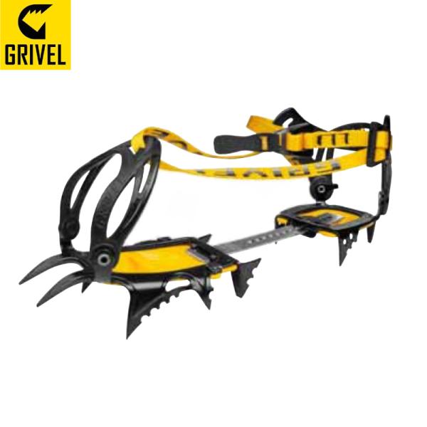 【重量】　832g(1ペア)【サイズ】 フリーアジャスト式(23〜28.5cm程度)軽量で収納サイズはとてもコンパクトになる12本爪アイゼン(クランポン)です。すべての歯が短いのは、岩場を考慮してデザインされました。つま先かかと共にプラスチ...