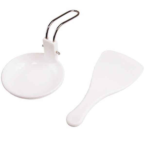 【サイズ】レードル / 直径8cm×ハンドル7cmライススコップ / 縦12.8cm×幅6.5cm【重量】レードル / 21gライススコップ / 10g 生産国：韓国クッカーに収納できるサイズのレードル＆ライススコップレードルはフォールディ...