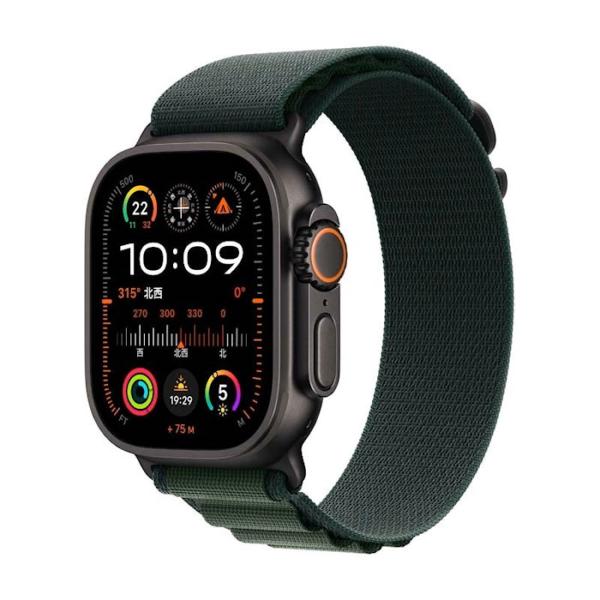 新品・未開封 Apple Watch Ultra2 GPS+Cellularモデル 49mm MX4R3J/A ブラック・ダークグリーンアルパインループ M「S9 SiP」を採用した「Apple Watch Ultra 2」（GPS+Cel...
