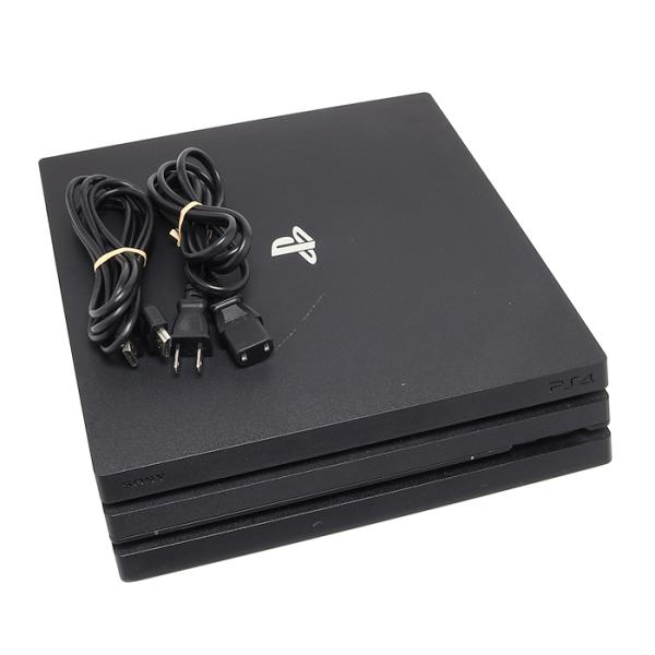 SONY PlayStation4 Pro ジェット・ブラック 1TB CUH-7100BB01付属品は画像(現物品)のみです。中古/初期化済/作動は問題ありません。ランク C本体は小キズございます。中古ランクの見方A＝キズ汚れが目立たない...