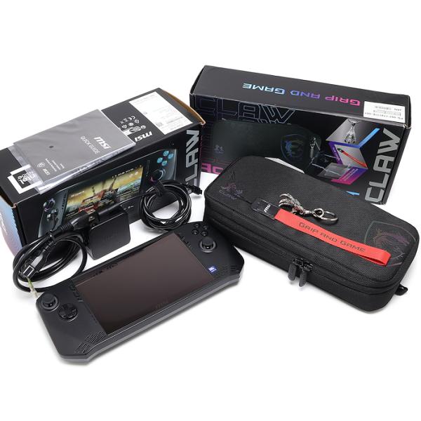 MSI ポータブルゲーミングPC Claw A1M ブラック CLAW-A1M-002JPMSI Claw A1M専用の公式アクセサリーキット 957-1T4111E-001付属品は画像(現物品)のみです。中古/作動は確認済ランク B液晶は...