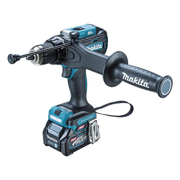 新品 マキタ HP003GRDX 充電式振動ドライバドリル 純正フルセットバッテリBL4025×2本・充電器DC40RA・ケース付[実用充電 約19分/フル充電 約28分]標準付属品：(+)ビット2-65・ストッパポール・サイドグリップ・フ...