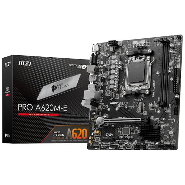 新品・未開封 新品 MSI PRO A620M-E Socket AM5対応 AMD A620 チップセット搭載MicroATXマザーボードAMD A620チップセットを搭載したMicro-ATX規格のマザーボードでSocket AM5のA...