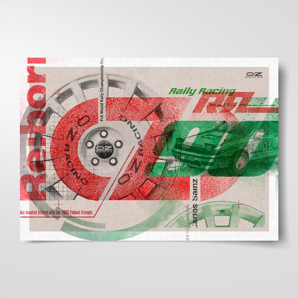 【発売日：2022年05月24日】オーゼット Rally Racing / A4ポスターレプリカホイールとしてWRCファンから絶大な人気を集めた「Rally Racing」と1990年にシリーズチャンピオンに輝いたカルロス・サインツが操縦し...