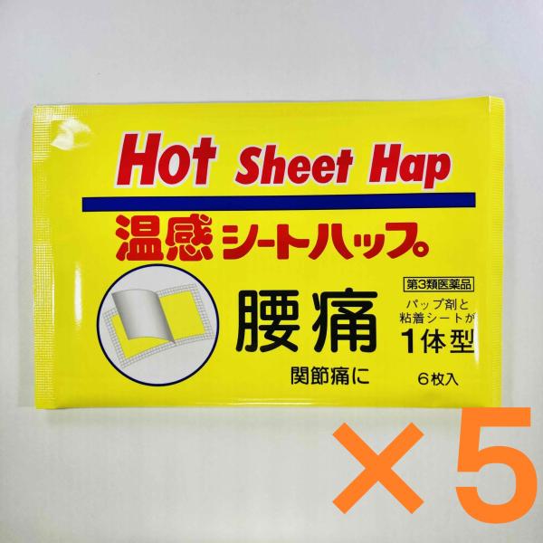 ●温感シートハップは，特に腰痛，肩こり等を緩和する温感タイプのハップ剤です。●トウガラシエキス，オウバクエキス，ビタミンE酢酸エステルおよびdl-カンフルが患部の血行を高め，慢性化した頑固な痛みやこわばりをほぐします。●粘着シートと膏体を一...