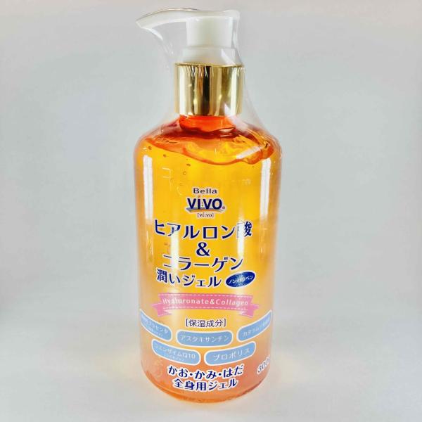 全身用保湿ジェル Bella Vivoヒアルロン酸＆コラーゲン潤いジェル300gしっとりするのにベタつかない。全身まるごとこれひとつで、顔や手足などの全身の保湿はもちろん、髪にも潤いとツヤを与えます。ノンパラベン■主成分１ヒアルロン酸　２コ...