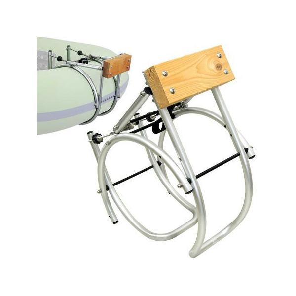 ゴムボート(ローボートタイプ)用の船外機マウントローボートに1馬力船外機(0.75kW)が取り付け可能となります。[適合ボート]アキレス ローボート・前部装着 PV4-542