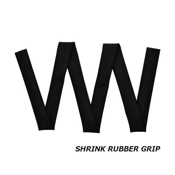 表面に荒し加工を施したチューブ状の収縮ラバーグリップです。グリップの長さよりも大きめにカットして、ドライヤー等で温めるだけで収縮してグリップに装着可能です。水に濡れても滑り難く、ロッドのグリップや玉ノ柄の滑り止めに最適です。さらに耐熱性、耐...