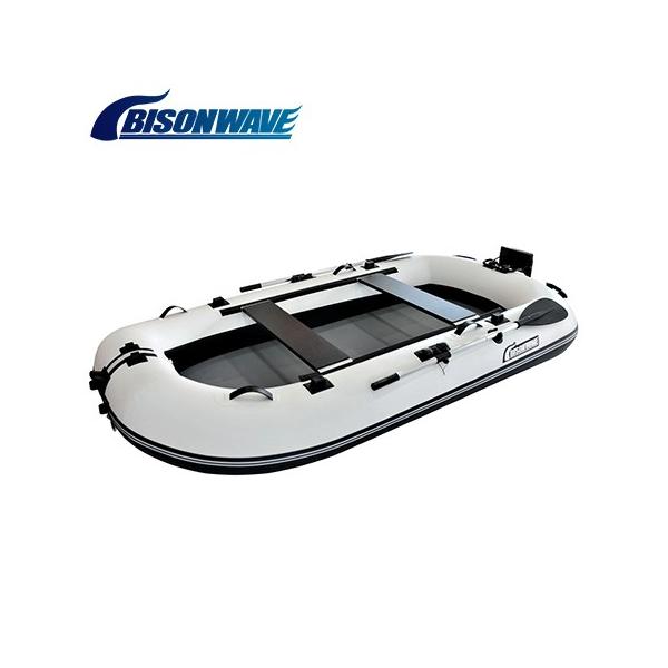 広さと使いやすさを兼ね備えたバランス艇少しコンパクトなワイドボディー！■ボートスペック定員：6人最大積載量：540kg全体重量：37kg全長：295cm全幅：150cm船内長：222cm船内幅：78cmチューブ径：36cm気室数：本体2、エ...