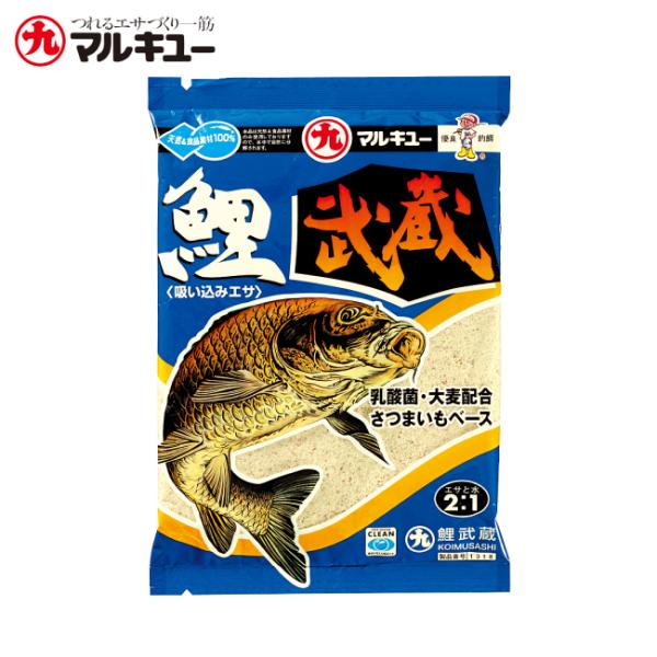 サツマイモが主成分サツマイモが主成分の鯉の吸い込み釣り用配合エサです。さらに、巨鯉の食い気をあおる効果がある大ムギと乳酸菌を配合。サツマイモ独特の甘味とネバリで、ジャミや小鯉、ニゴイにじゃまされず、特に巨鯉が好んで補食します。内容量：700g