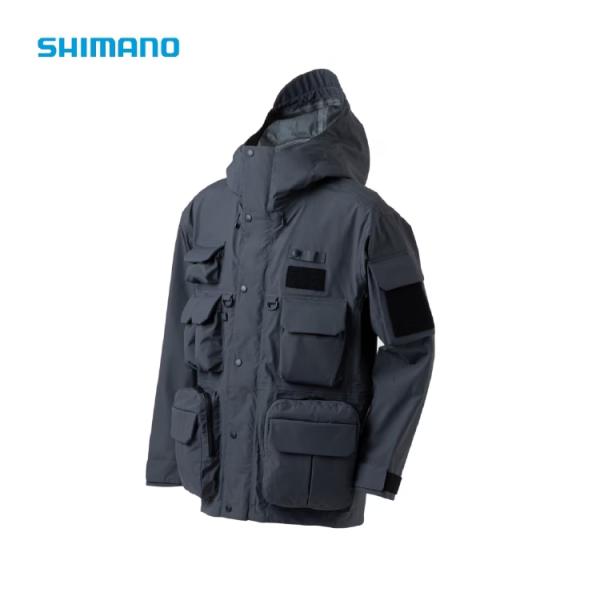 シマノ レインウェア動きを束縛せず、過酷に応える。-収納力と防水性を備えたレインジャケット-収納力と防水性を追求したESレインジャケット03は、ポケットに加え、ウェビングループ・Dカン・ロッドホルダーをも搭載。バッグに頼らず、道具を身につけ...