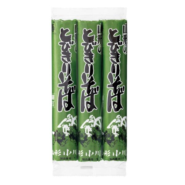 山芋入りでつるつるとなめらかな口当りで太さは細打ち、そば粉は風味豊かな国内産そば粉を主たる原料とし、食塩を殆ど使用しないで製造しておりますので、そばの香りがいきいきとして、なまそばのような食味・食感です。