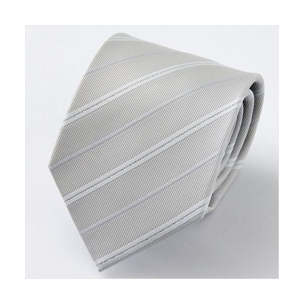 結婚式や披露宴に最適なシルバーベースのネクタイ！！日本製のシルク100％使用上質ネクタイです。スーツ・ディレクターズスーツ・モーニングコートにと、正礼装・準礼装・略礼装すべてに使用可能です。■素材：シルク100％■柄：ジャガード織・レジメン...