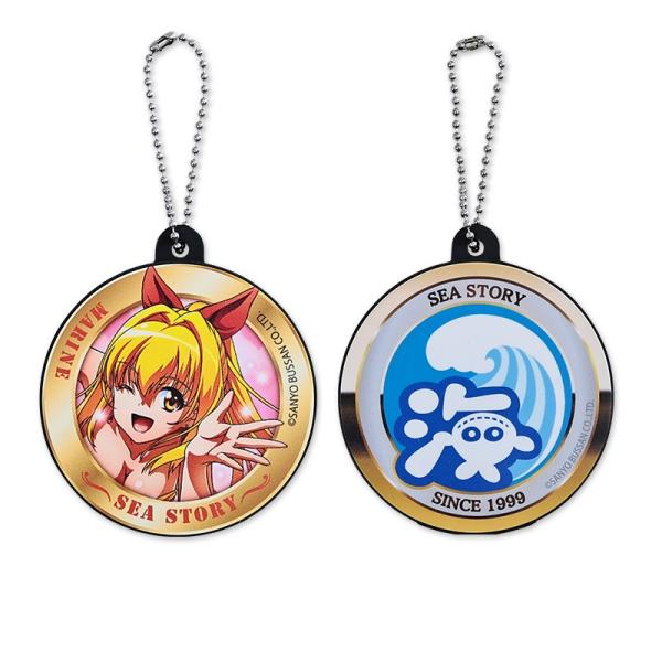 三洋 パチンコの定番人気機種 海物語からマリンちゃんのあの声が手のひらによみがえる！ファン待望の海物語プレミアムサウンドキーホルダー登場！キーホルダーの真ん中のボタンを押すことで海物語の激熱なサウンドをランダムで奏でます♪「海物語ＳＥver...