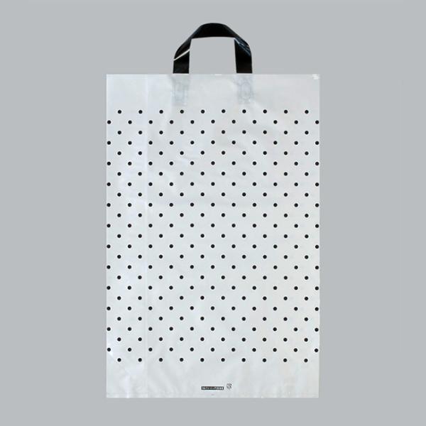 ●商品コード：030802-0171●JAN：4977017013049●入数：300枚●単価：44.07円/1枚(税込)●サイズ… 厚み：0.07mm 巾：380mm 長さ：580mm マチ部分：75mm 材質：HDPE●商品説明：持ち手...