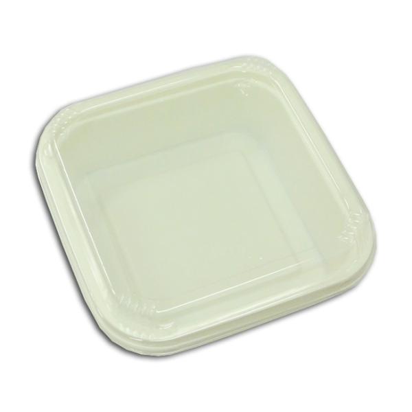 ●商品コード：062152-9082●JAN：●入数：100枚●単価：23.94円/1枚(税込)●サイズ… 幅：138mm 長さ：138mm 深さ：40mm 材質：PPF●商品説明：テイクアウト容器、材質PPFの耐熱温度は約130℃です。