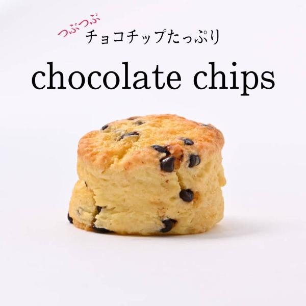 スコーン好きな方、チョコレート好きな方必見！甘すぎない美味しさのプレーン生地にチョコレートチップたっぷりを混ぜ込んだほんのり甘い気分の為のスコーン。プレーンに継いで人気のNo.1のスコーン！！このスコーンとコーヒー（もちろん紅茶でも！）があ...