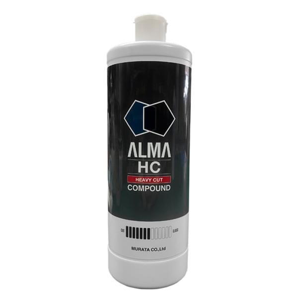 ALMA HC ・細目・肌調整・1500番ペーパー目落とし・強い研磨力と良好な仕上がり・粉の飛散が少なく、後工程の簡素化・高硬度クリアに対応・ノンシリコン、ノンワックス【内容量】750ml【メーカー】ムラタ自己崩壊型のアルミナを使用し、研磨...