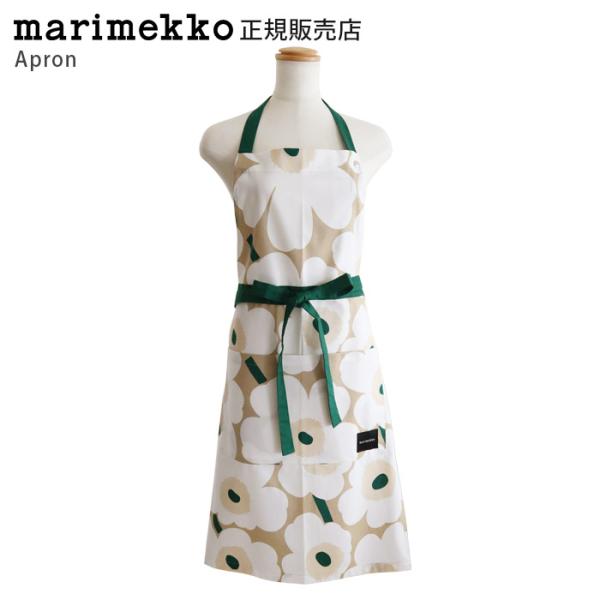 正規販売店 正規品 marimekko 北欧 テキスタイル ケシの花 北欧デザイン マリメッコ エプロン apron レディース キッチン 雑貨 母の日 クリスマス ギフト プレゼント 【製品仕様】■サイズ：約 着丈81×身幅86(cm) ...