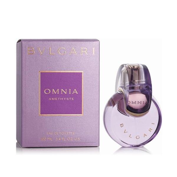 香水 ブルガリ オムニア アメジスト EDT SP 100ml  女性用香水、フレグランス　　　●夜露を浴びたアイリスやローズが華やかな庭に足を踏み入れたような、フレッシュフローラルの香調。 トップのグリーンサップ・ピンクグレープフルーツが...