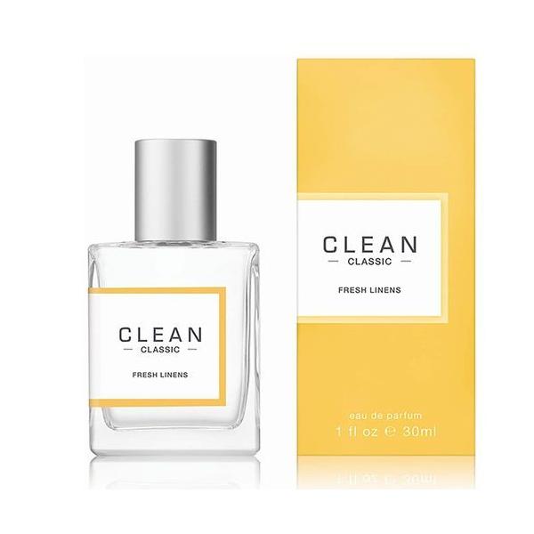 香水 クリーン クラシック フレッシュリネン 30ml EDP SP　　●朝陽を浴びながらベッドでくつろぐときの心地よいシーツの香り。明るい日差しが降り注ぐ週末の朝、洗いたての柔らかなコットンリネンの心地よい肌触りにインスピレーションを得て...
