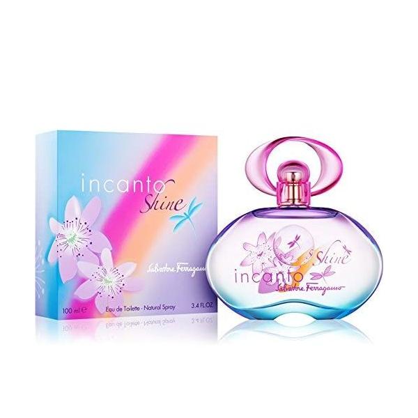 香水 サルヴァトーレ フェラガモ インカント シャイン EDT SP 100ml 【外箱凹み有・新品】 女性用香水 レディース フレグランス　　　●パイナップルやパッション・フルーツなどが、サワー・スウィートの明るく若々しいトロピカル・フル...