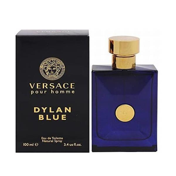 香水 ヴェルサーチ VERSACE ディランブルー EDT SP 100ml　　　　●ハイ・カラーなおもむきのアロマティック・フゼアの香調がベース。スポーティブで男らしい一品にしあがっております。トップはアクアティック・ノート、カラブリアン...