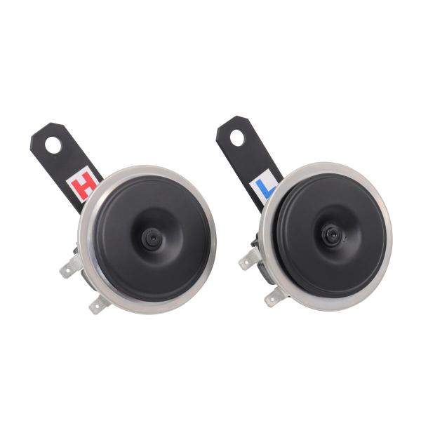 ●Hi、Loｗセットでお得です。●サイズ：巾76×奥行47×高さ107mm●電圧：DC24V●電流：3A●周波数：Hi/420Hz、Lo/350Hz●音圧レベル：110dB●自重：0.43kg※本商品はDC24V専用です。それ以外の用途には...