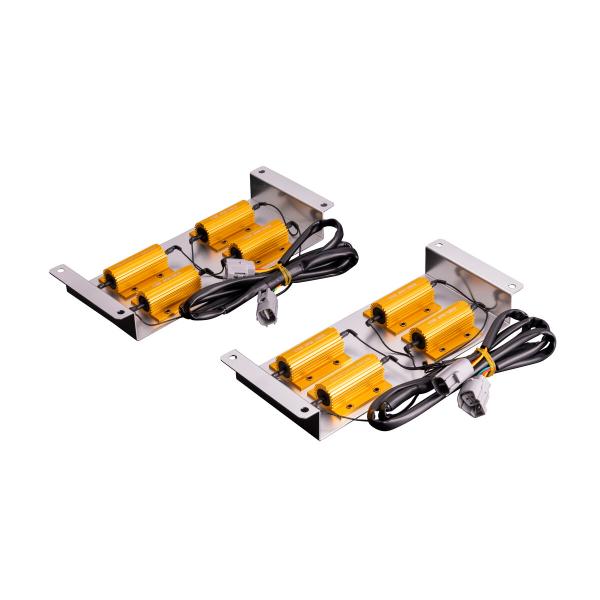 ●花魁COMBO新4連抵抗器R/Lセット ブルーテックキャンター 12V車用カプラー仕様●玉切れ警告灯の点灯をキャンセル●テールランプ付属のハーネスへの取り付けはワンタッチ！●適合車種：12V車●サイズ：巾300×高さ375×奥行120mm...
