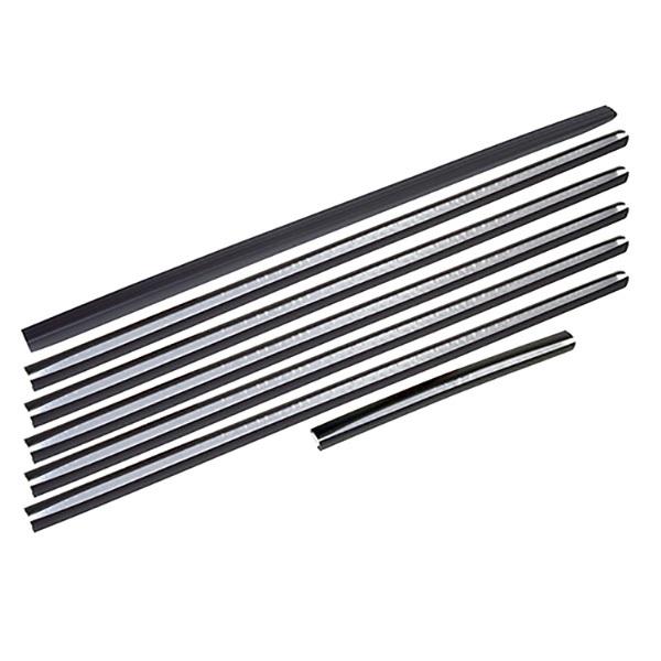 ●あおり、トリイのキズ防止に!!●両面テ−プ付きで、軽トラのあおりに簡単取付可能!●トリイ部用も付いているので安心です。●サイズ：　サイド用/巾28×長さ1000mm×4本　リアゲ−ド用/巾28×長さ1000mm×1本、巾28×長さ400m...