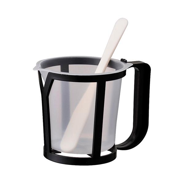 ●オリジナルカラーを簡単ペイント！●塗料や絵の具などの混ぜ合わせや軽量に便利。●小分けにも使えます。●内容量：400cc●セット内容：ホルダー×1ヶ、内容器×5ヶ、ミキシングバー×1ヶ●サイズ：巾138×奥行97×高さ100mm●材質：ポリ...