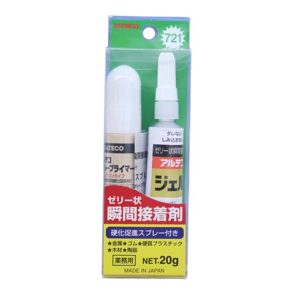 ●タレない！しみ込まない！●接着時間を使い分ける。●種類：化学反応形接着剤●成分：【ゼリー状瞬間接着剤】シアノアクリレート（75％以上）　　　　【硬化促進スプレー】有機溶剤（55%以上）シクロペンタン　　　　　　　　　　　　　　噴射ガス（4...