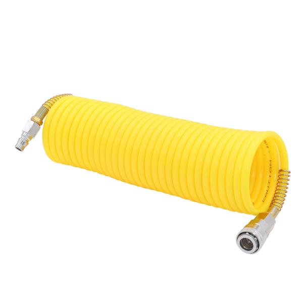 ●高温（85℃）の空気に対応したナイロン製のコイル型エアホースです。●エアコンプレッサー等から吐出される高温空気を本エアホース内で冷まし、エアツールを安全にご使用できます。●ホース材質：ナイロン●ホースサイズ：内径φ6.3mm　　　　　　　...
