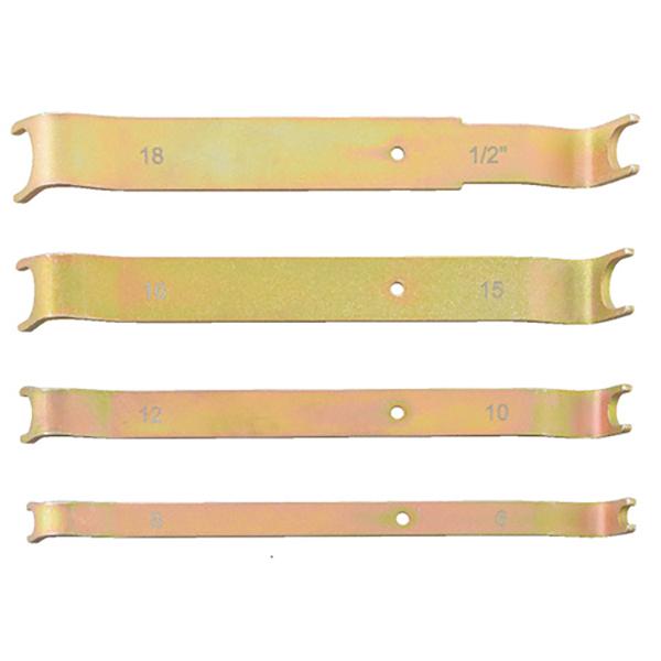 ●トラック・バスのエアーライン継手から、ナイロンチューブを外すのに必要なアイテムです。●サイズ形状に合わせたハンドツールです。●適合ホースサイズ：6、8、10、12、15、16、18mm、1/2インチ●サイズ：長さ190×厚さ3mm●材質：...