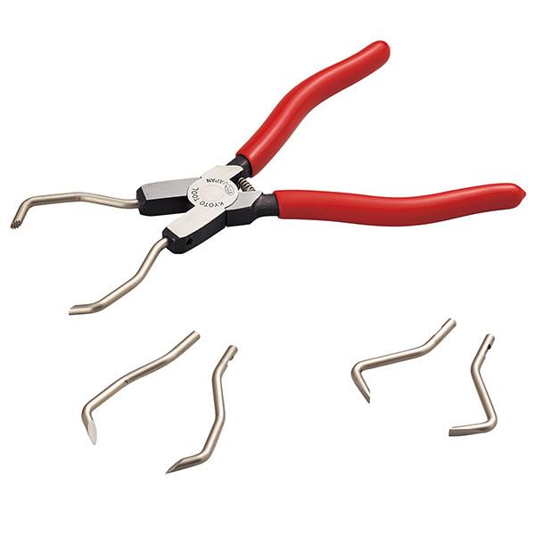 ●自動車等に使用されているコネクタハウジングのロック解除と引き抜き専用工具です。●作業しにくい小さなロックや薄いロック、凹んだロックをスムーズに解除できます。●曲げ角度と先端形状の異なる3種類のクローを交換することで様々なコネクタハウジング...