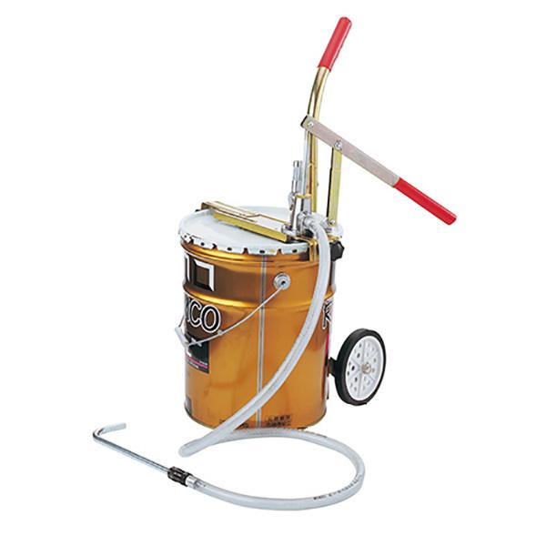 ●エンジンオイル、ギアオイル、ミッションオイルATF用。●車輪付で 移動ラクラク！●ホースサイズ：外径φ18mm×内径φ12mm×長さ1.5m●吐出量：1ストローク70ml●使用可粘度：エンジンオイル #30 まで　　　　　　　ミッションオ...