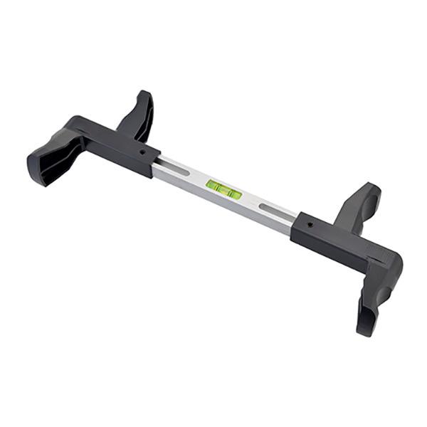 ●アライメント作業など、ハンドルのセンター出しに便利です。●伸縮式でハンドルへの取付も簡単！●サイズ：巾136×長さ372×奥行49mm●適合ハンドル内径：φ154-355mm●材質：本体/アルミニウム、ハンドル/ABS樹脂●自重：0.26...