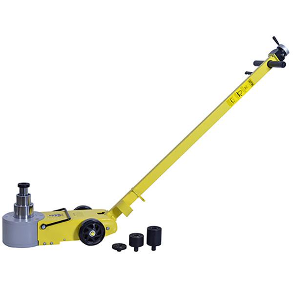 ●最低位125mmの低床型エアジャッキ！！●φ125mmの車輪で、移動やジャッキのセッティングが楽です。●最大使用荷重40ton。●大型重機にも対応！●コンパクト設計の３段ジャッキ。●アダプター３種類の組み合わせ次第で、様々な車輌に対応可能...