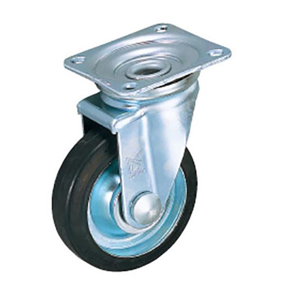 ●サイズ：φ130mm●耐荷重(kg)：180●規格：自在輪●ピッチ(mm)：79・82×82・79●仕様：ストッパーなし●材質：車輪/ゴム、フレーム/スチール●ベースサイズ：105×105mm●穴径：φ11mm●全高：177mm●自重：1...