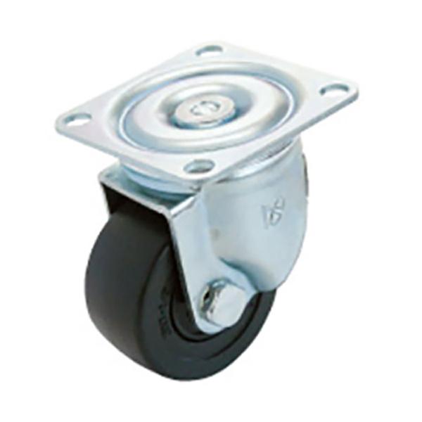 ●サイズ：φ75mm●耐荷重(kg)：400●仕様：自在輪●材質：車輪/強化ナイロン、フレーム/スチール●自重：1.02kg※耐油性ではありません。