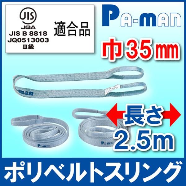 JIS　JQAJIS B 8818JQ0513003III級産業標準化法に基づくJISマーク表示制度において一般財団法人日本品質保証機構が規格適合したことを認証した商品●サイズ：巾/35mm、吊り部A寸法/200mm●長さ：2.5m●使用荷...