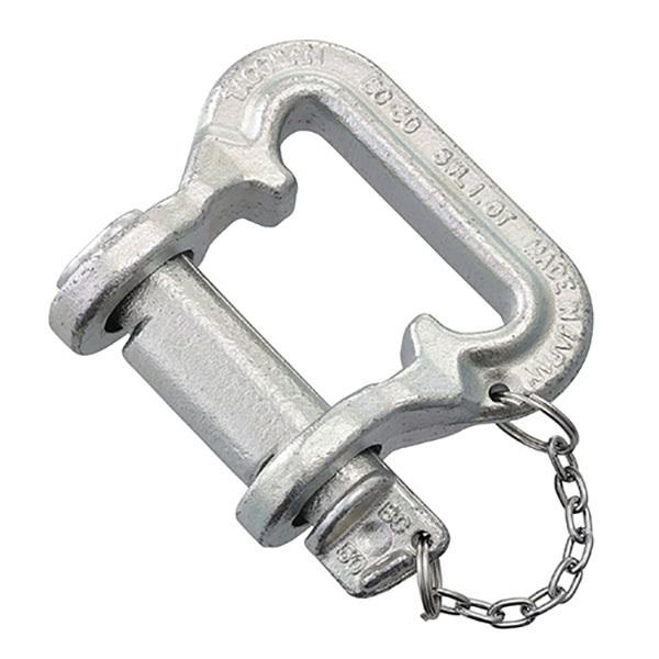 ●作業短縮とベルトスリングの保護に最適です。●適合ベルト巾：25mm●使用荷重：0.8ton●破断荷重：6ton●サイズ：62mm、25mm、30mm、17mm、75mm、40mm●材質：スチール(3価クロメート・銀色)●自重：0.28kg...