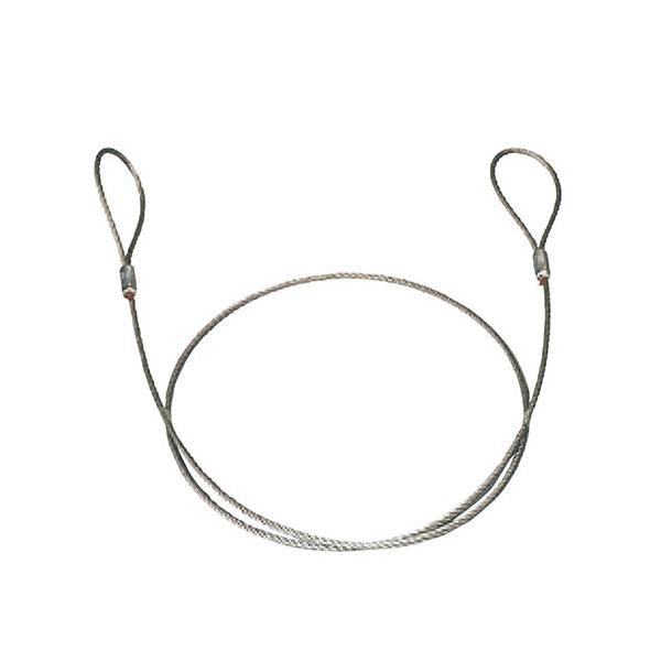 ●アルミ合金クランプ管でロック加工し、強力です。●サイズ：長さ/4m　　　　　ワイヤー径/φ12mm　　　　　吊部(A)寸法/200mm●使用荷重：1.12ton●破断荷重：6.72ton●セット自重：9.2kg※1本吊りは厳禁です。※作業...
